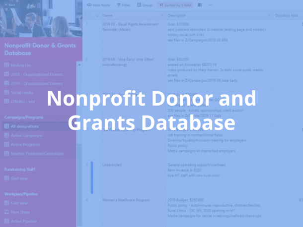 How to use Airtable in Non-Profit | BuiltOnAir